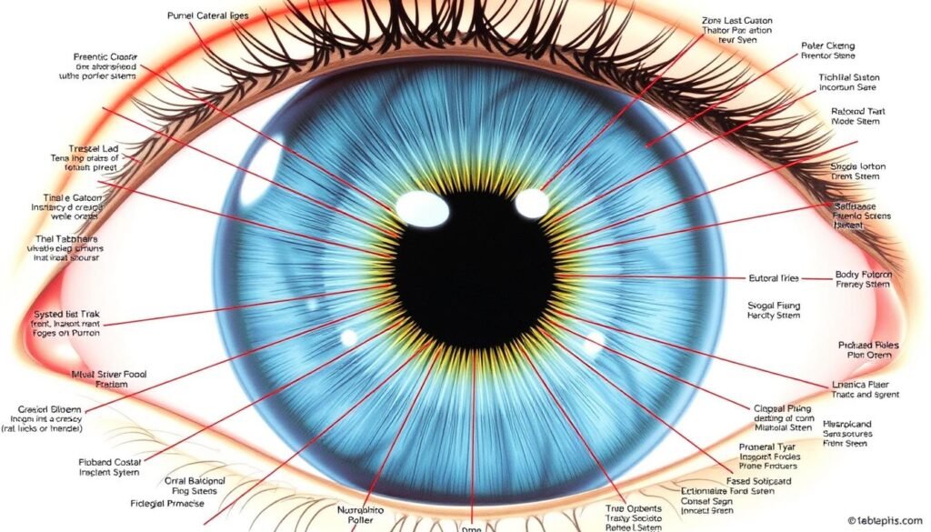 Comprensión del mapa de iridología: una guía para el análisis del iris